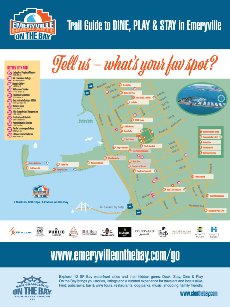 GO! EMERYVILLE TRAIL GUIDE TO DINE, DRINK, STAY & PLAY! | Emeryville On ...